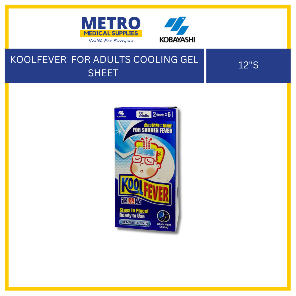 KOOLFEVER untuk Dewasa – Gel Penyejuk Demam (12 Keping) | Shopee Malaysia