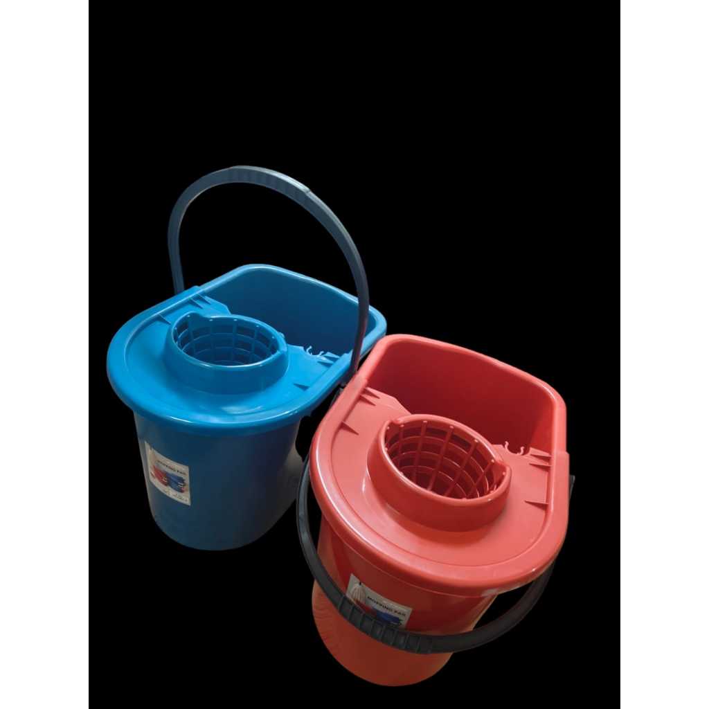 BetterWare Plastic Mop Bucket With Wheel 15Liter | Mop Pail With Wheels ...