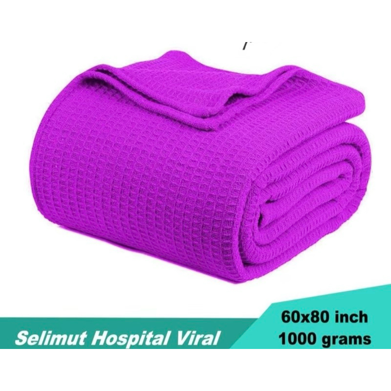 Selimut Viral Thermal Blanket Hospital 100% Cotton Blankets | Shopee ...