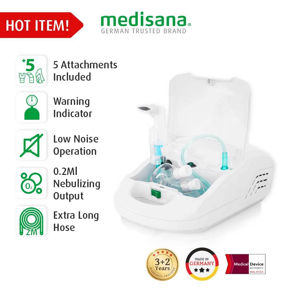 Medisana IN500 Inhaler Inhalator Nebulizer / Mesin Penyedut Kabus Ubat ...