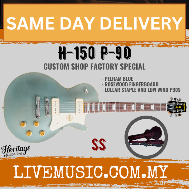 Heritage Custom Shop Factory Special H-150 P90 Electric Guitar, Lollar ...