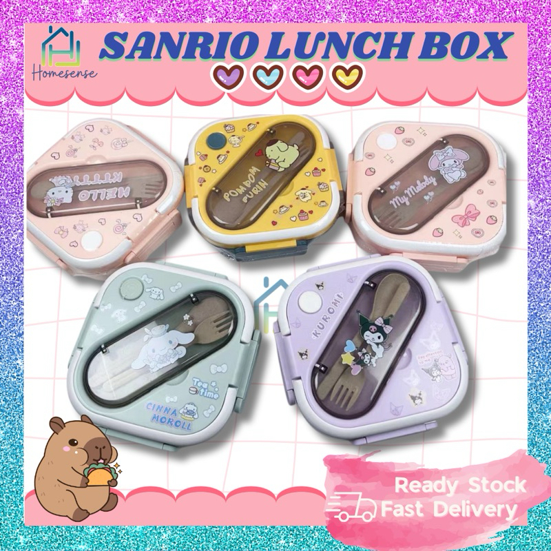 Sanrio Melody Hello Kitty Pompompurin Cinnamonroll Kuromi Lunch Box ...