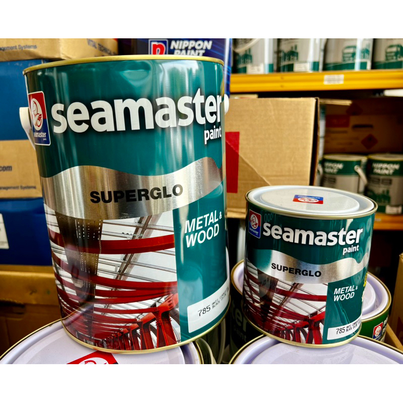 SEAMASTER PAINT Superglo 1L/5L 785 Black Oxide Paint Anti Rust Paint ...