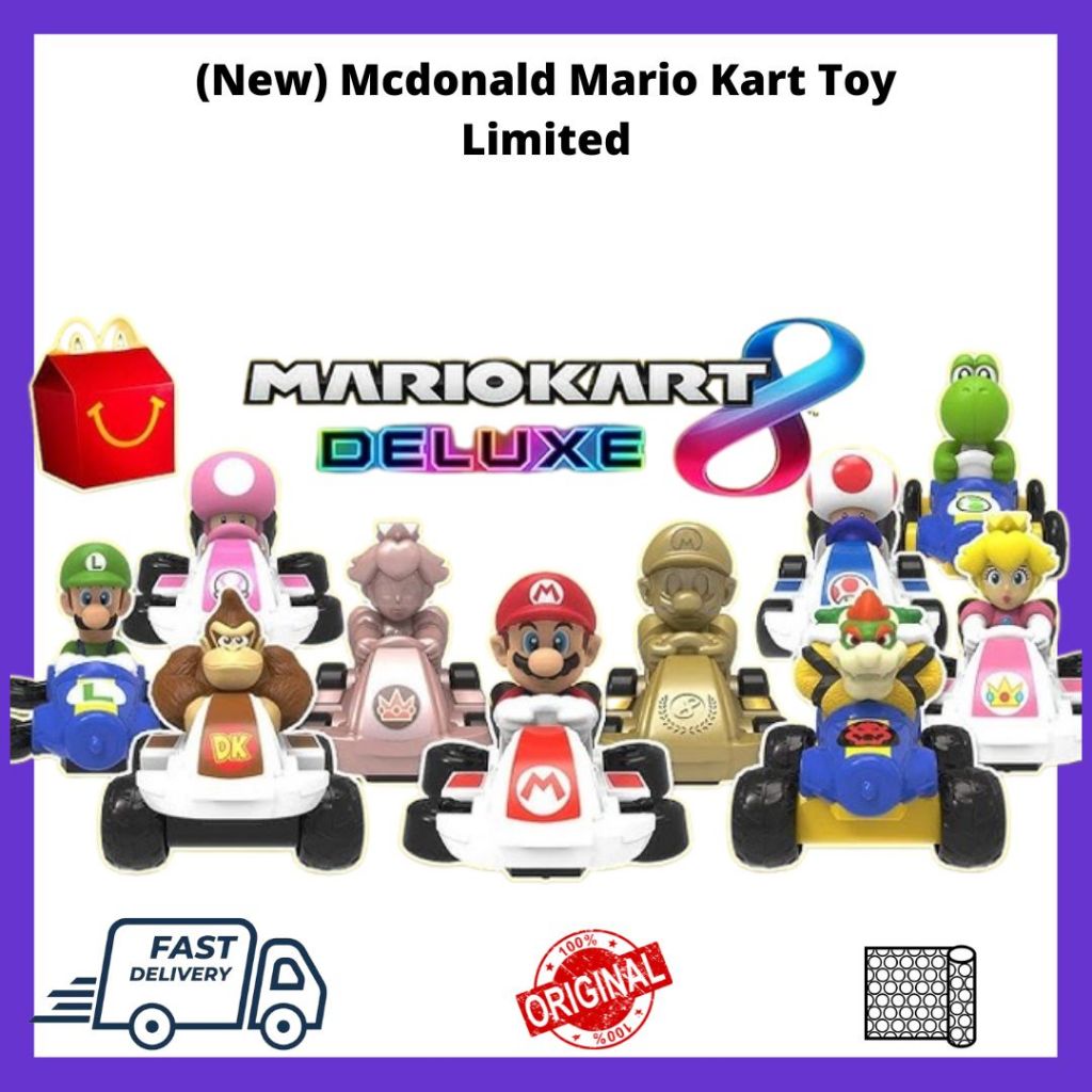 (New) Mcdonalds Mcd Mekdi 麦当劳马里奥玩具 Happy Meal Toy Mario Kart 2024 ...