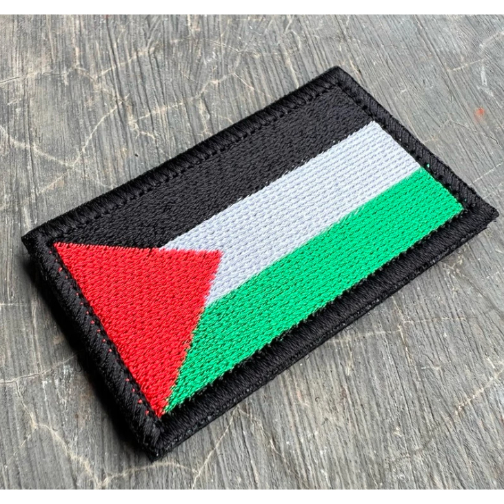 Flag Palestine Embroidered - Black | Shopee Malaysia