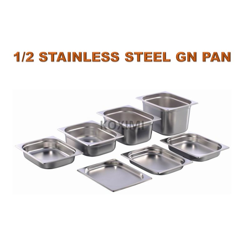 1/2 STAINLESS STEEL GN PAN / 1/2 不锈钢份数盆 / GN PAN COVER | Shopee Malaysia