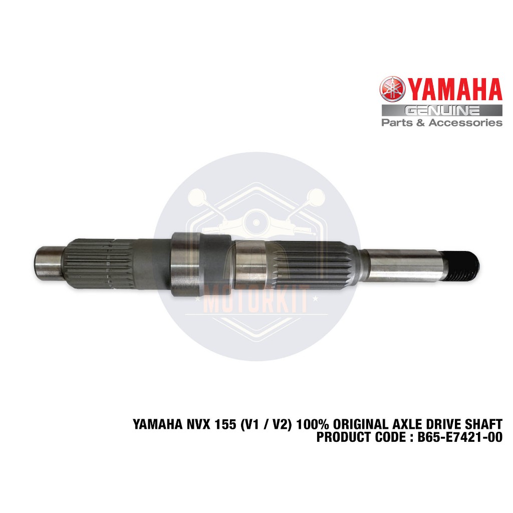 YAMAHA NVX 155 NVX155 AEROX V1 V2 100% ORIGINAL AXLE DRIVE SHAFT REAR ...