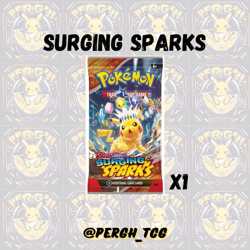Pokemon Surging Sparks Booster Pack TCG SV08 | Shopee Malaysia