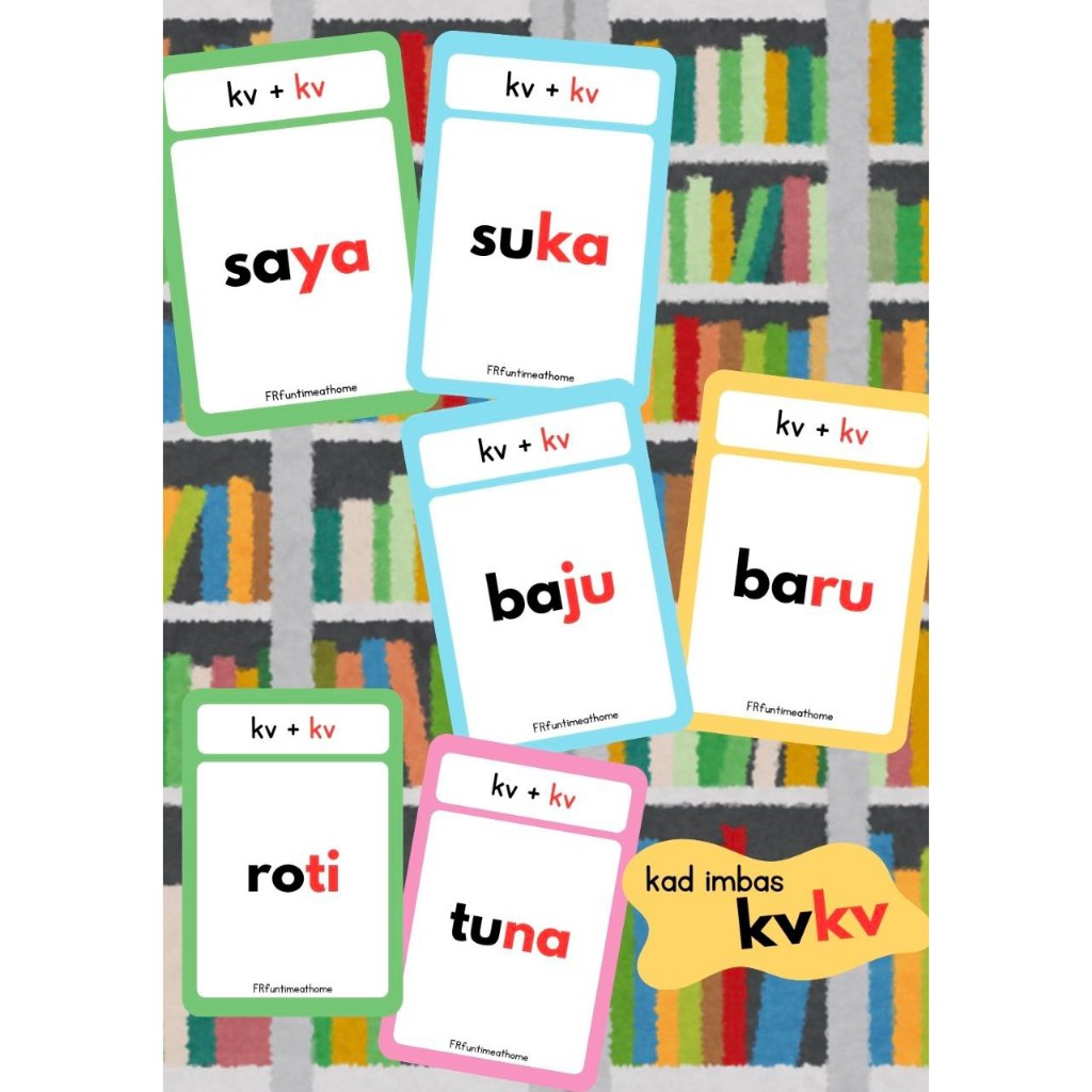 [PRINTABLE PDF] BM Bahasa Melayu Kad Imbas KVKV BBM Bahan Bantu Mengajar Belajar Alat Bantu ...