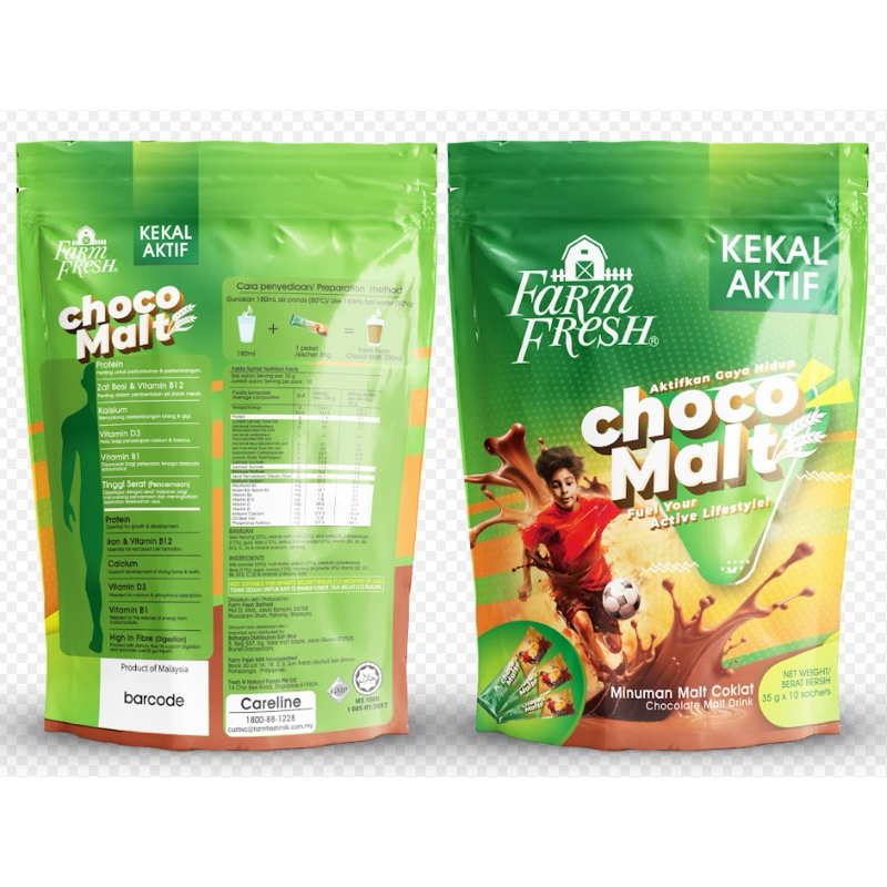 CHOCO MALT FARM FRESH 35G X10 SACHET BY PACK | Shopee Malaysia