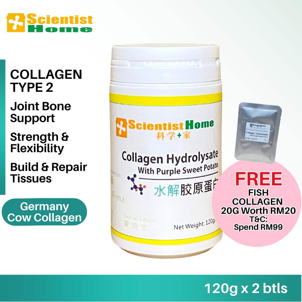 SCIENTIST HOME Collagen Hydrolysate w Purple Potato 2 btls | Collagen ...