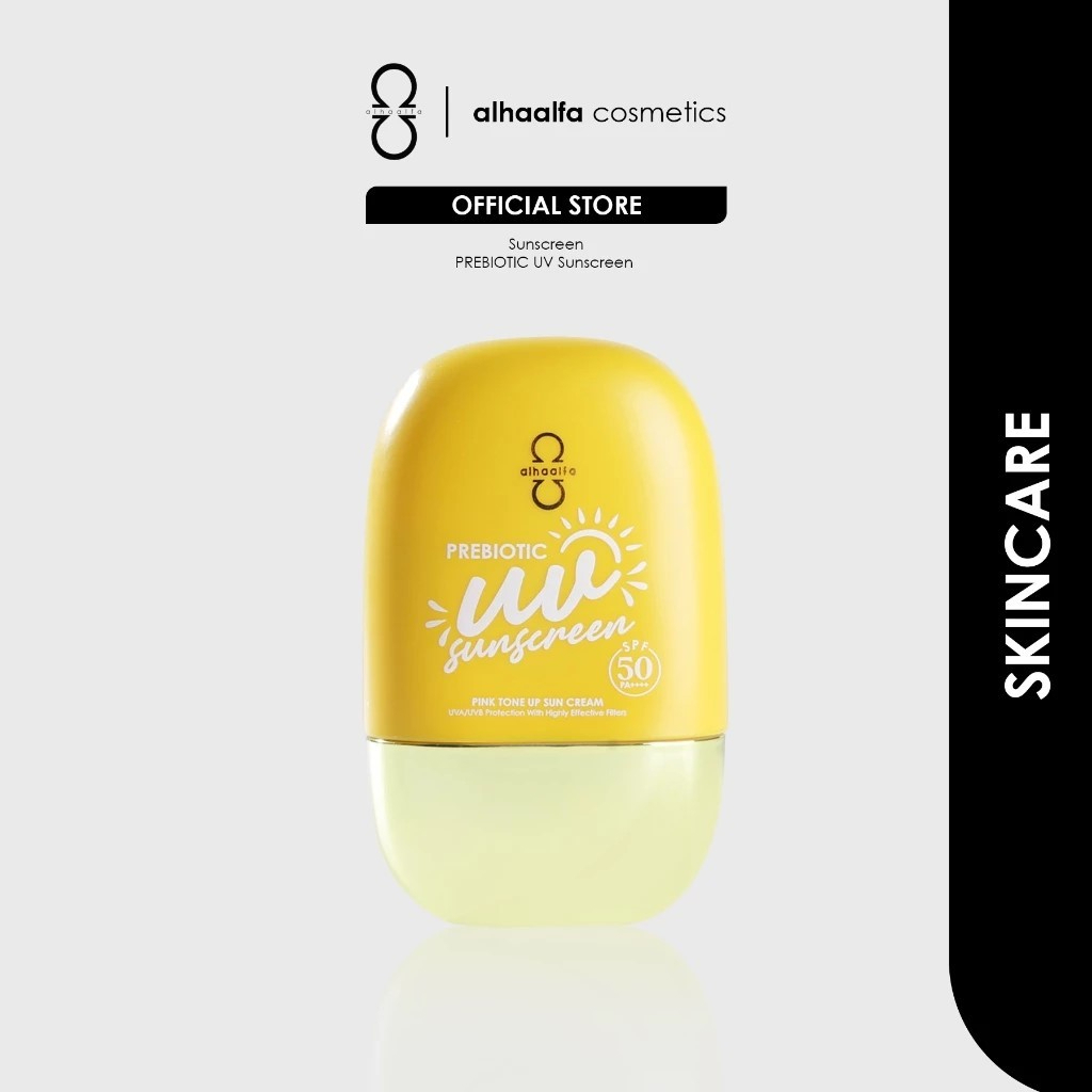 Alha Alfa Prebiotic UV Sunscreen SPF 50 Pa Pink Tone-Up With Highly ...