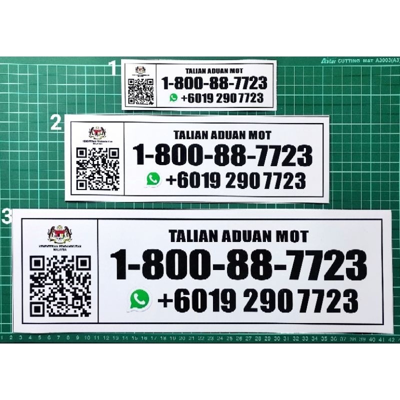 Sticker Puspakom MOT Talian Aduan New Designs of SPAD Sticker Laminated ...