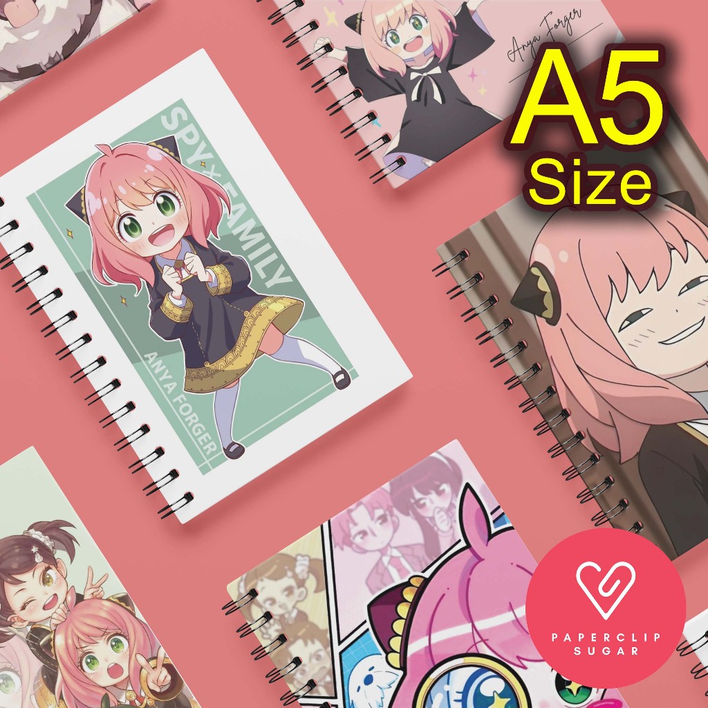 Anya Forger Notebook A5 Anime Spy X Family 100pgs / Journal / Buku Nota ...