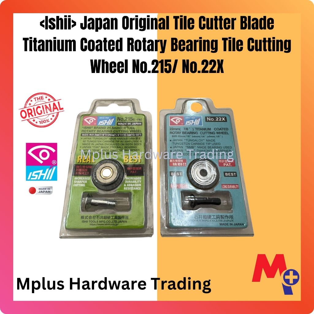 Japan Original Tile Cutter Blade Titanium Coated Rotary Bearing Tile Cutting Wheel No.215/ No ...
