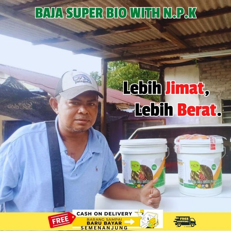 PAKEJ SILVER 3 TONG BAJA SUPER BIO WITH NPK- 10 KG (Baja Sawit, Buah-buahan Dan Sayuran ...