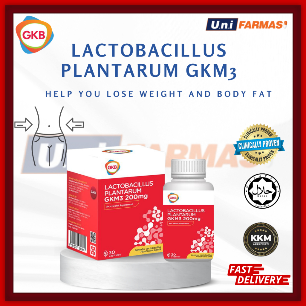 GKB LACTOBACILLUS PLANTARUM GKM3 200MG 30 VEGECAPS [SUITABLE FOR WEIGHT ...