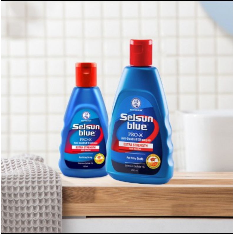 Mentholatum Selsun Blue Anti-Dandruff Shampoo Extra Strength 120ml ...