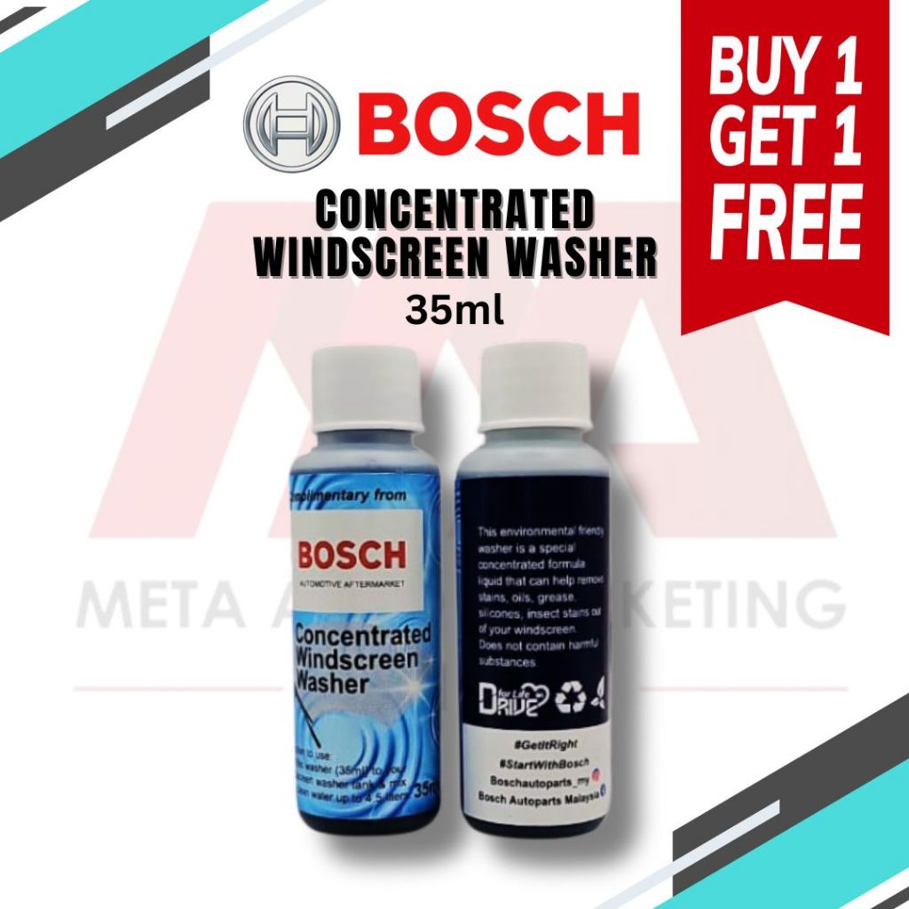 BOSCH CONCENTRATED WINDSCREEN WASHER CLEANER FLUID SCREENWASHER (35ML ...