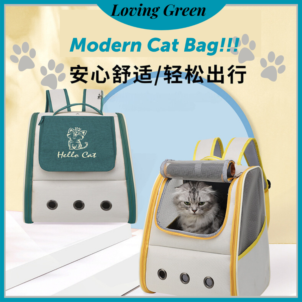 Premium Cat Carrier Bag Cat Bag Pet Bag Pet Carrier Cat Backpack Beg ...