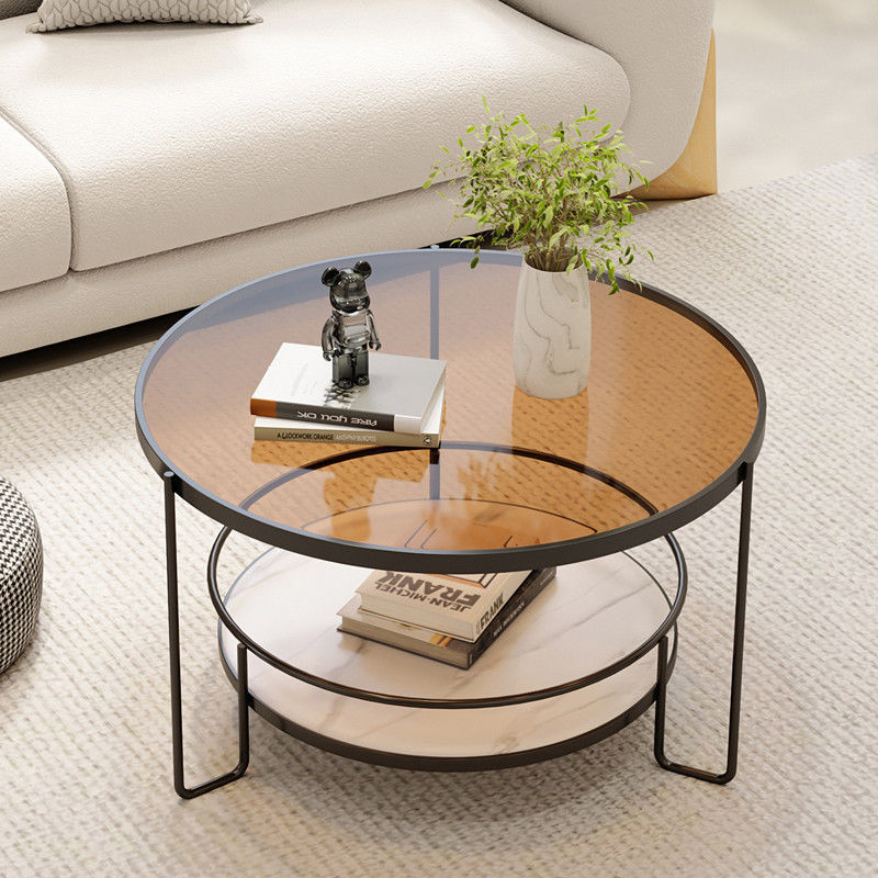 Modern Italian Changhong Tempered Glass Tea Table Small Apartment ...