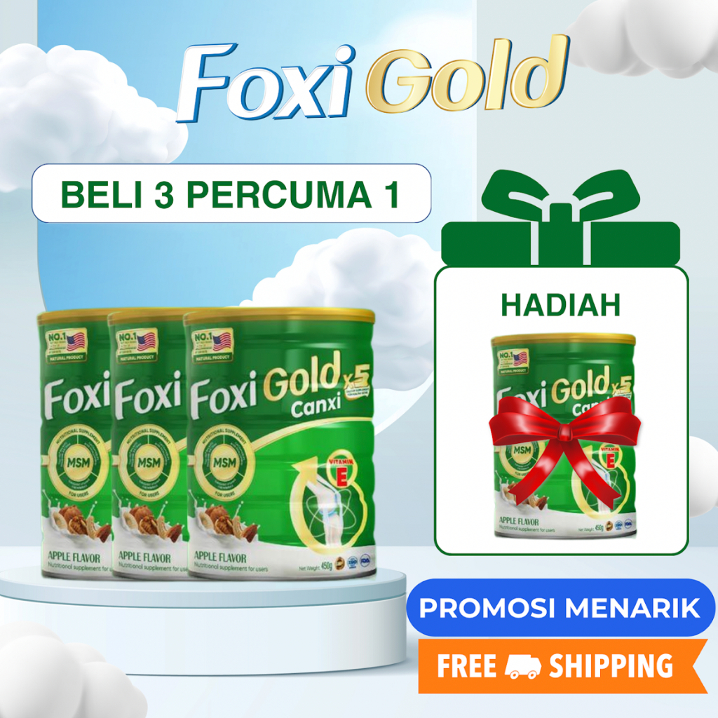 Kombo beli 3 percuma 1 Foxi Gold Cereal Granulate x5 Calcium technology ...