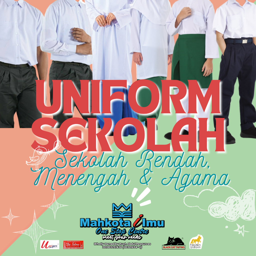 BAJU KURUNG KOSHIBO SEKOLAH RENDAH & MENENGAH / UNIFORM SEKOLAH ...