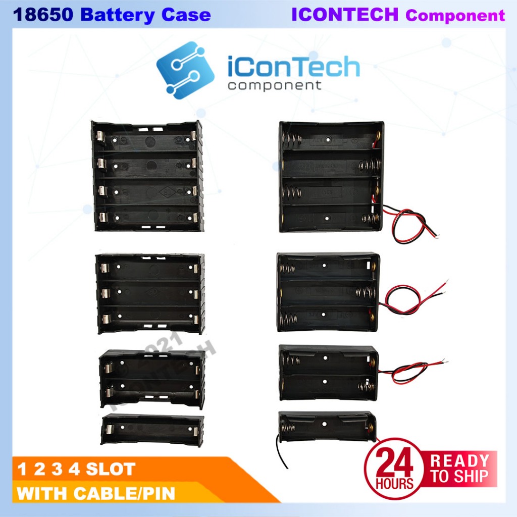 18650 Battery Holder Pin Type Wire Type Lithium Battery Casing 18650 ...
