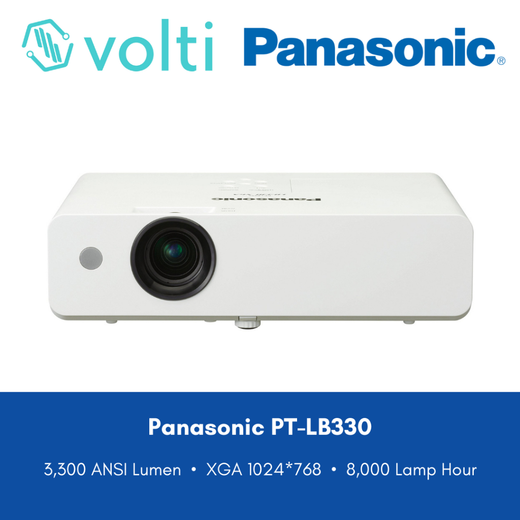 (USED) Panasonic PT-LB330 LCD Projector 3300 ANSI Lumen, XGA 8,000 Hour ...