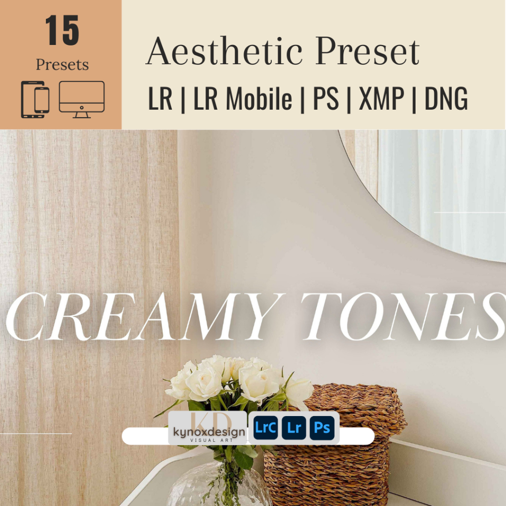 [Lightroom Preset] Aesthetic Preset - Creamy Tones for LR/LR(mobile)/PS ...