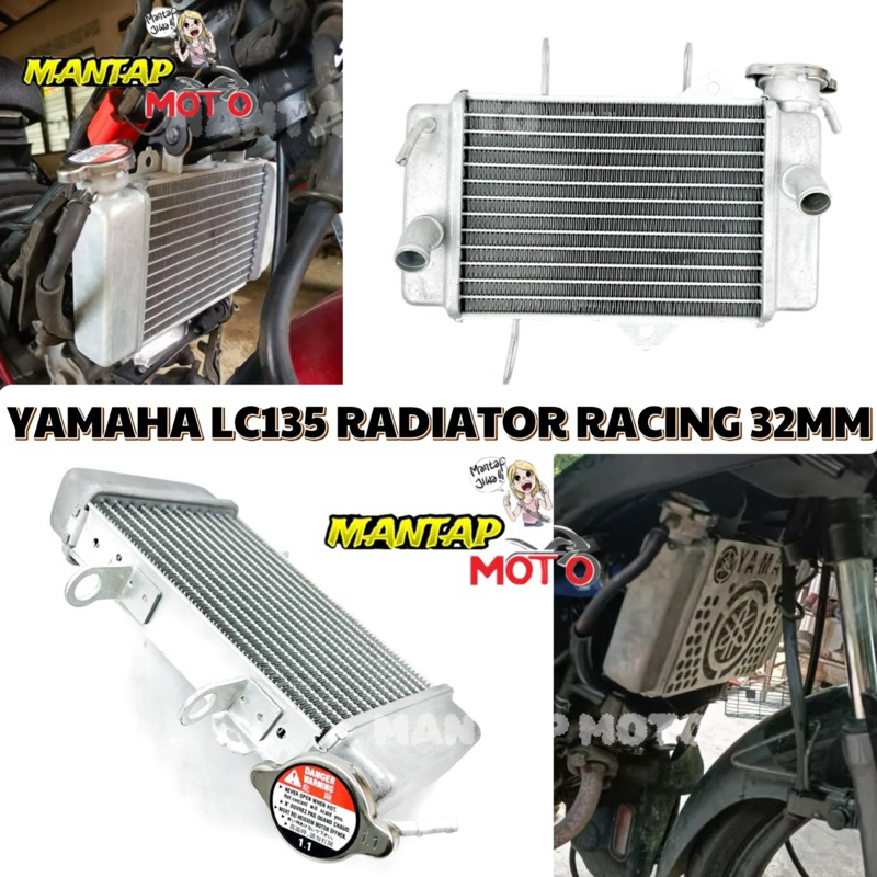 YAMAHA LC135 V1 - V9 FI RACING RADIATOR 32MM LC V2 V3 V4 V5 V6 V7 V8 ...