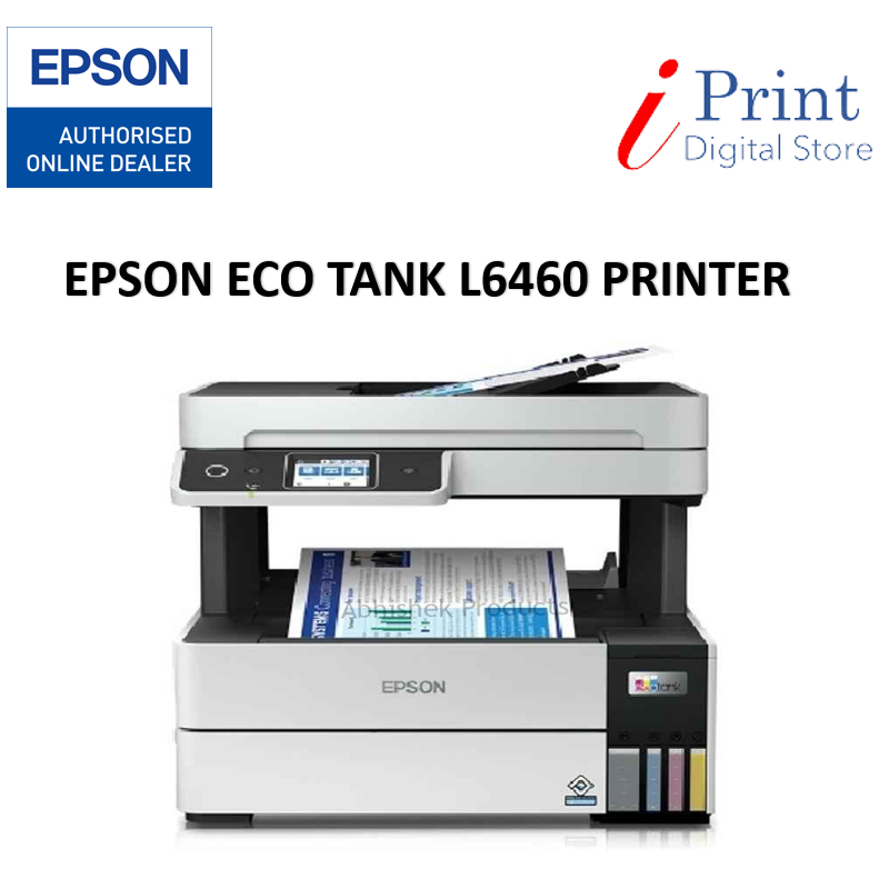 Epson EcoTank L6460 A4 Full Pigment Ink Ink Tank Printer -Print, Scan ...