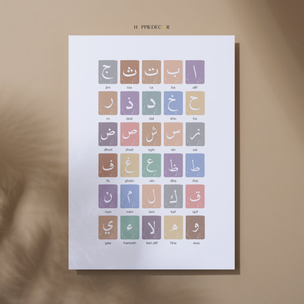 Alif Ba Ta Digital Printable Educational Poster for kids | Shopee Malaysia