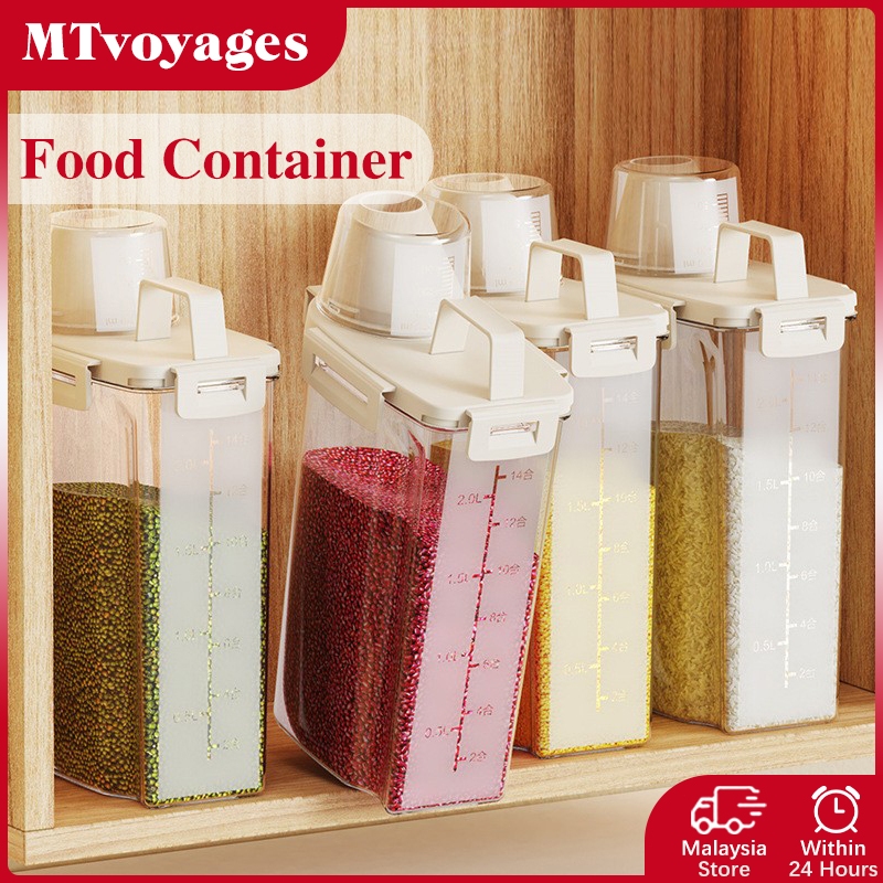 3L Laundry Liquid Dispenser Grain food containers Transparent ...