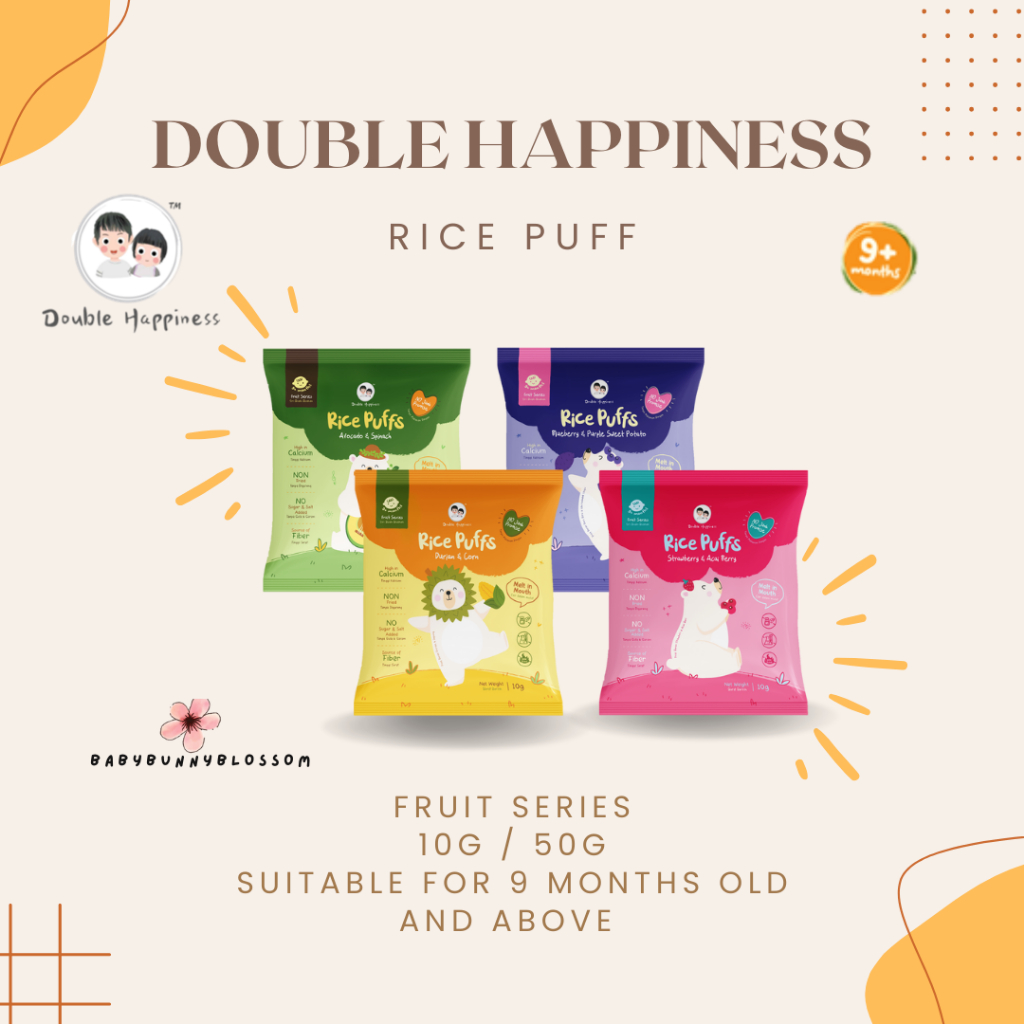 [READY STOCK] Double Happiness Rice Puff (9m+) | Shopee Malaysia