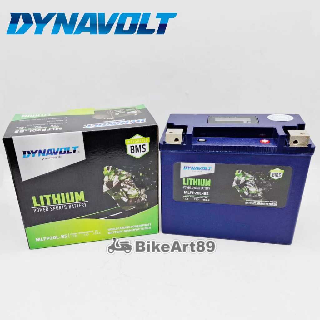 DYNAVOLT Lithium Bateri Battery MLFP20L-BS Can Replace YTX20HL GHD20HL-BS Harley Davidson Power ...