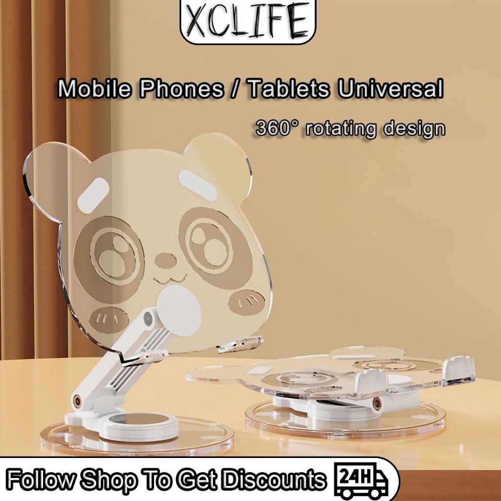 Creative Tablet Stand 360°Rotation Acrylic Laptop Phone Tablet Stand ...