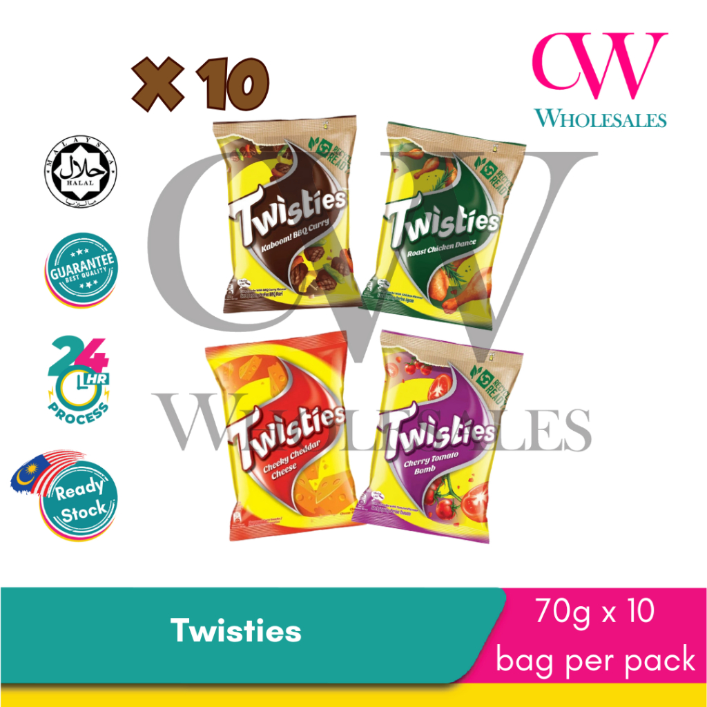 Twisties Chicken/Cheese/Tomato/BBQ Bundle (60g x 10 Pack) | Shopee Malaysia