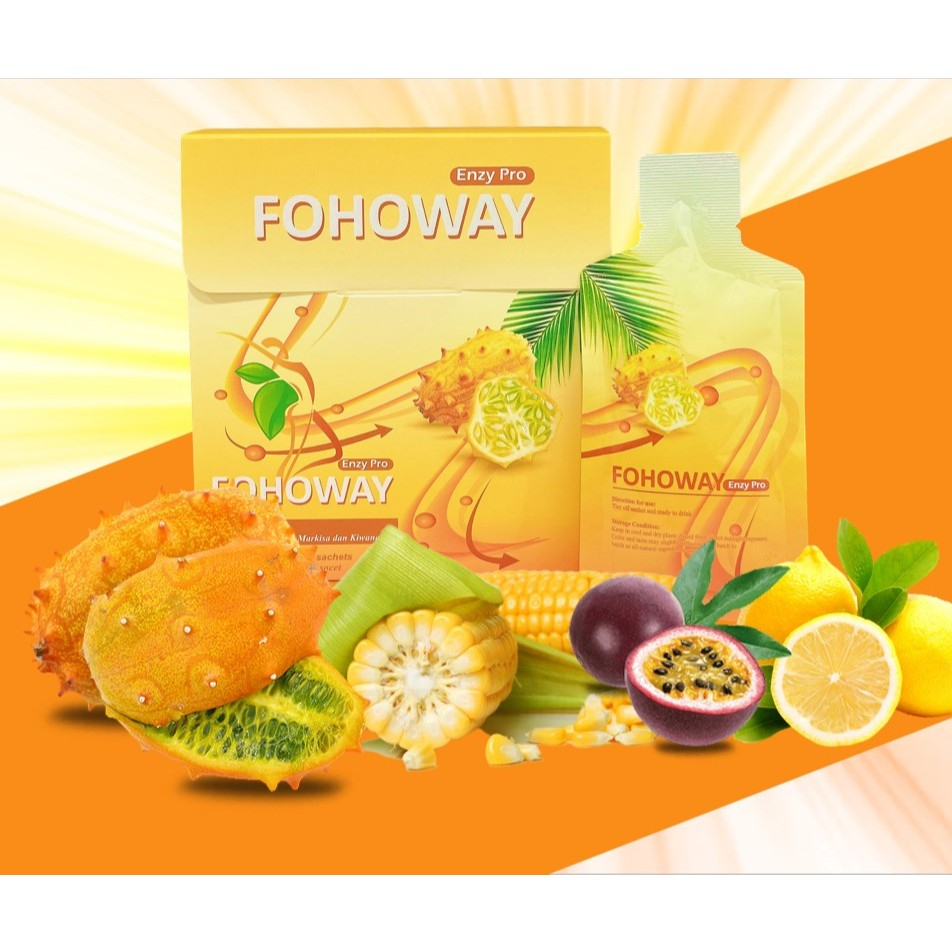 Fohoway Enzy Pro 15 sachets per box [Ready Stock] | Shopee Malaysia
