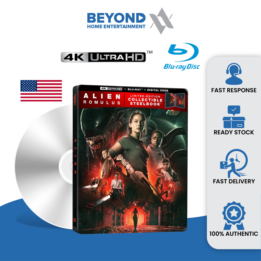 Alien Romulus Limited Edition Steelbook [4K Ultra HD + Bluray] | Shopee ...