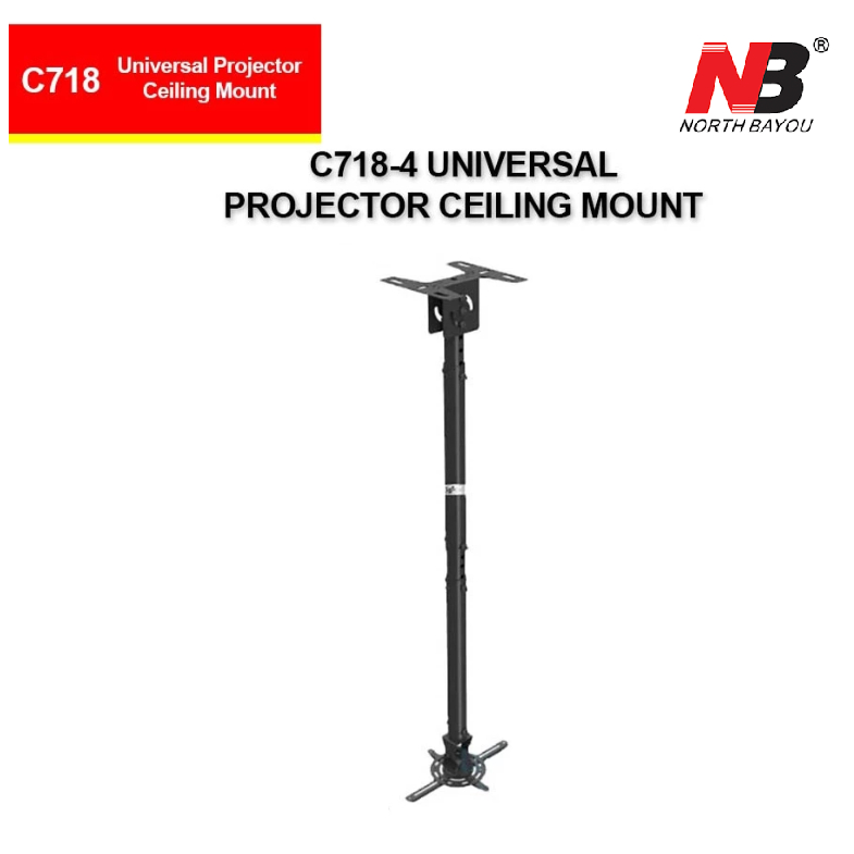 Projector Mount NB T718-4 Universal Projector Ceiling Mount Heavy Duty ...