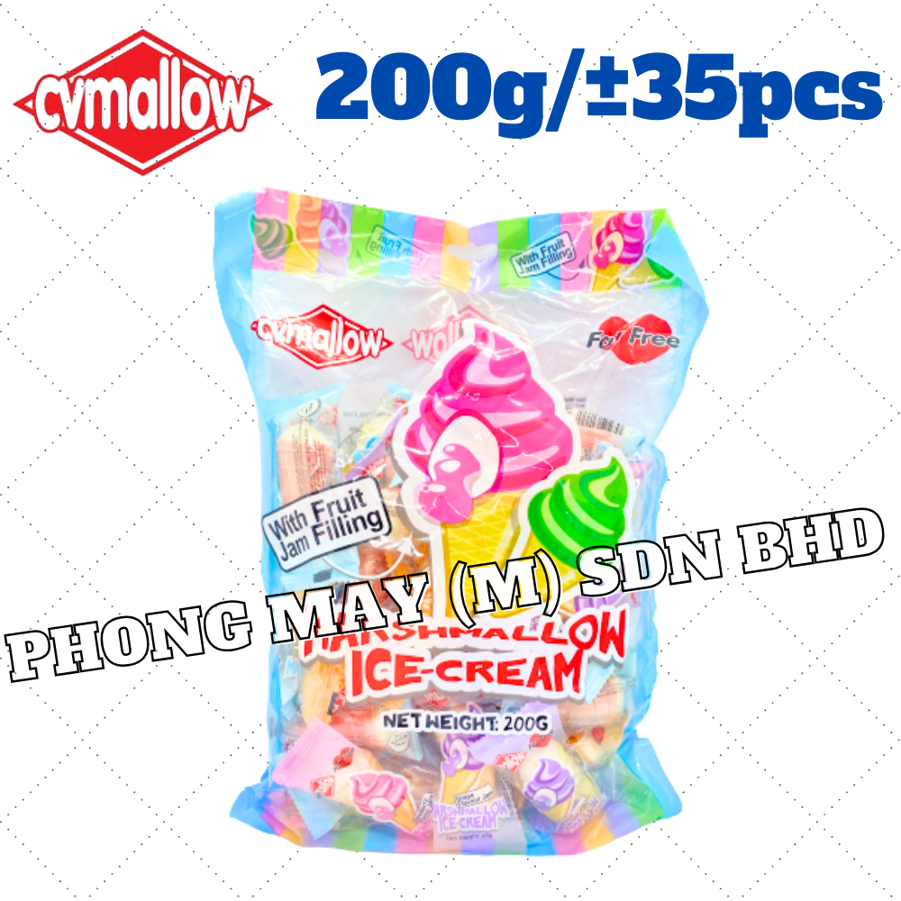 CVMALLOW [200G] MARSHMALLOW ICE CREAM WITH FRUIT JAM FILLING (HALAL ...