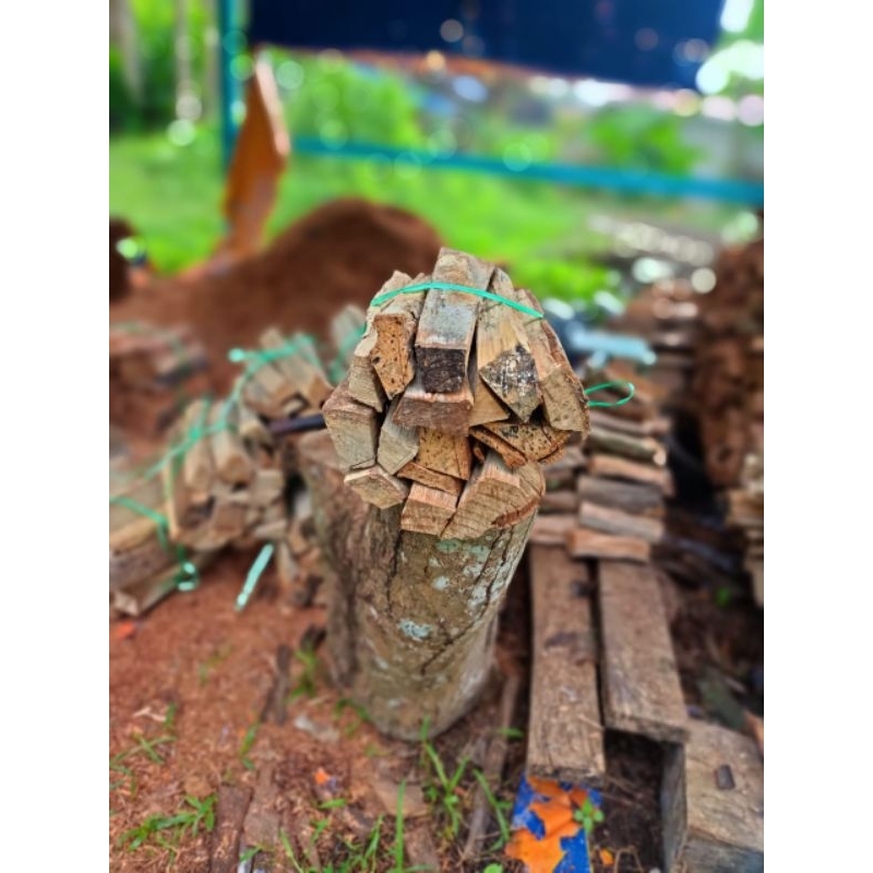 KAYU API POKOK GETAH (sangat sesuai bbq/salai/camping) | Shopee Malaysia