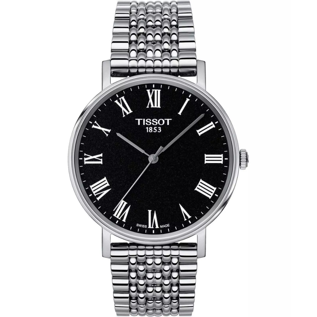 TISSOT T109.410.11.053.00 T1094101105300 EVERYTIME MEDIUM Unisex Analog Watch Quartz 38mm SS ...