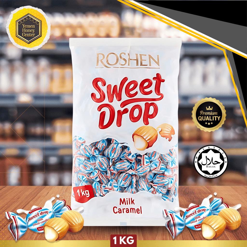 Roshen Sweet Drop Milk Caramel 1Kg Halal Candy | Shopee Malaysia