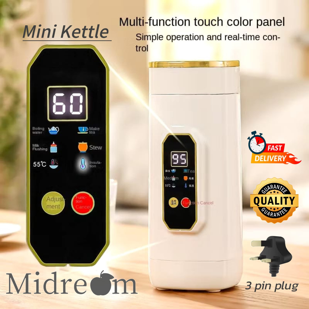 Malaysia 3pin Plug LCD Display Multi-Function Boiling Water Cup 316 ...