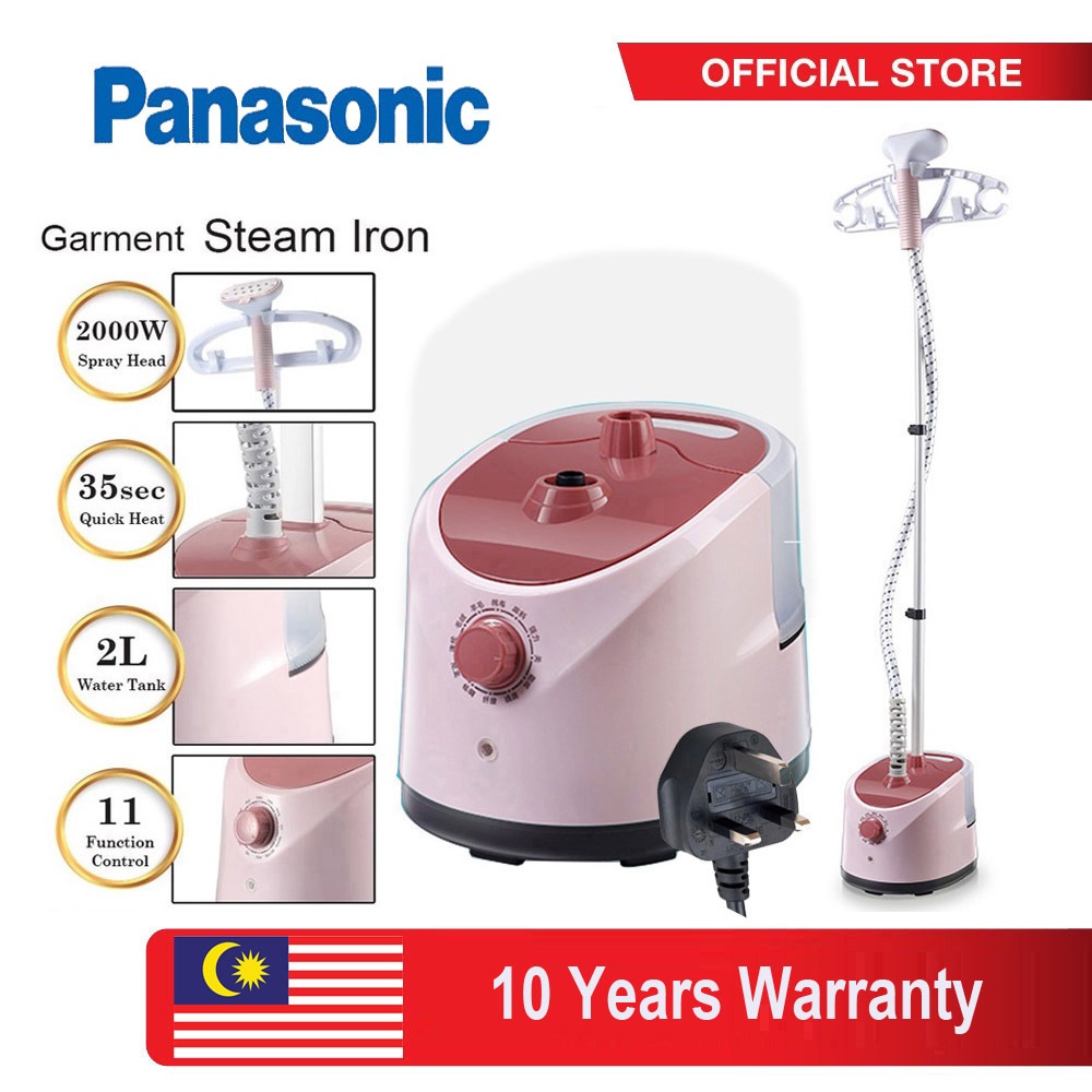 Panasonic 2000W Standing Garment Steamer Telescopic Stand Type Clothes ...