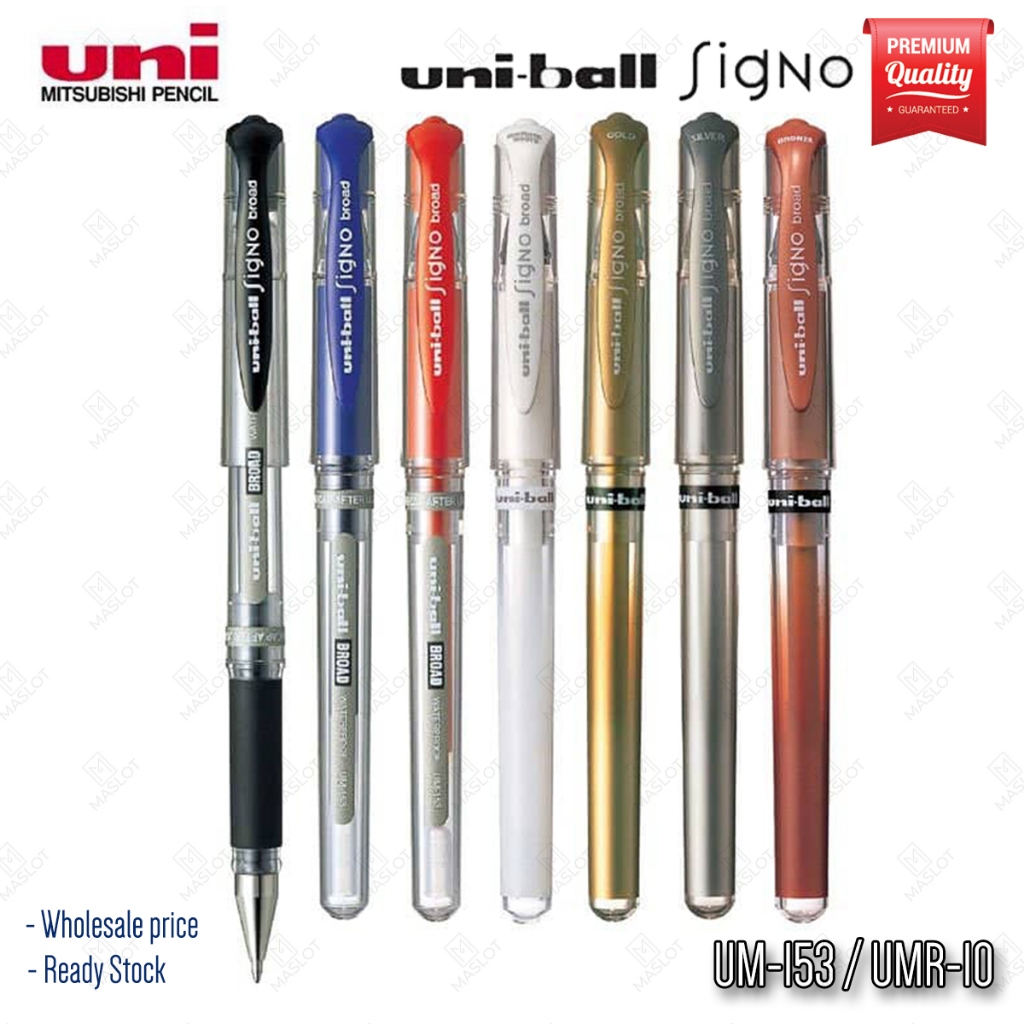Uni-ball UM-153 UNIBALL UM153 UM 153 Signo Broad Gel Roller Ball ...