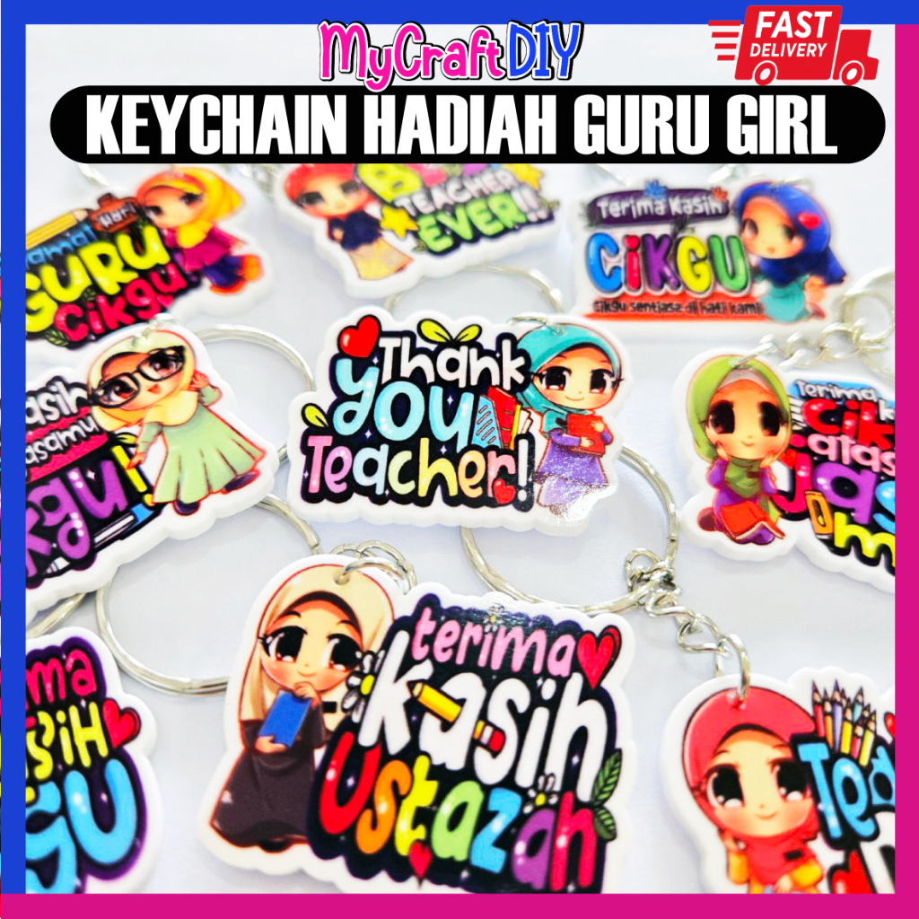 Keychain Cenderahati Murah Borong Hadiah Perpisahan Key Chain Hari Guru ...