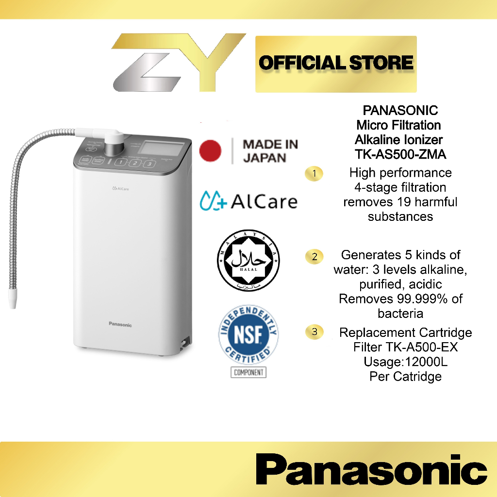 Panasonic Micro Filtration Alkaline Ionizer TK-AS500-ZMA /TK-CS500-ZMA Catridge TK-AS500C/TK ...